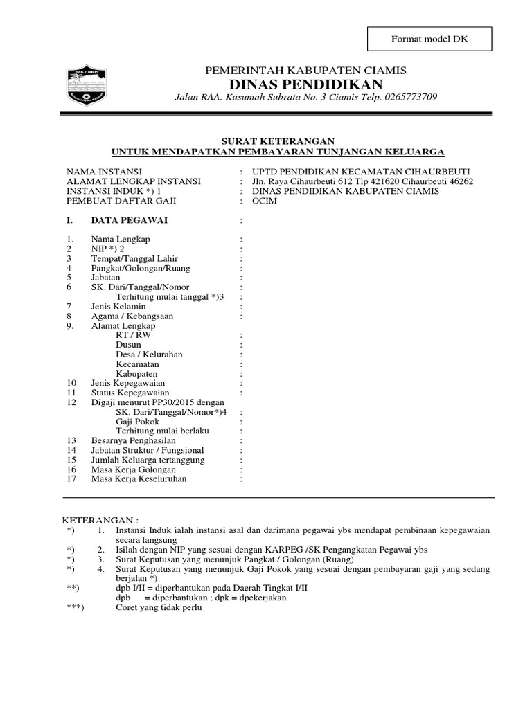 1 SKUMPTK Depan | PDF