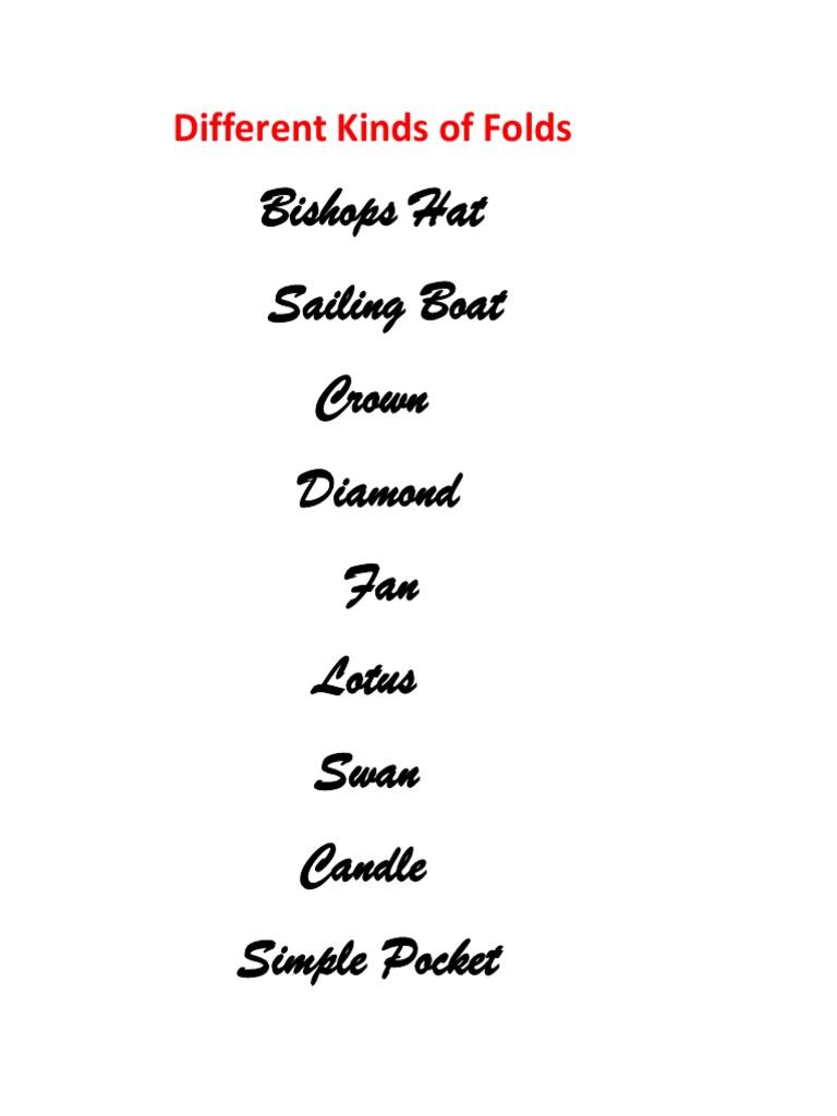 Different Kinds of Folds | PDF