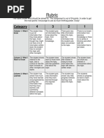 Rubric For 3D Model Project | PDF | Art