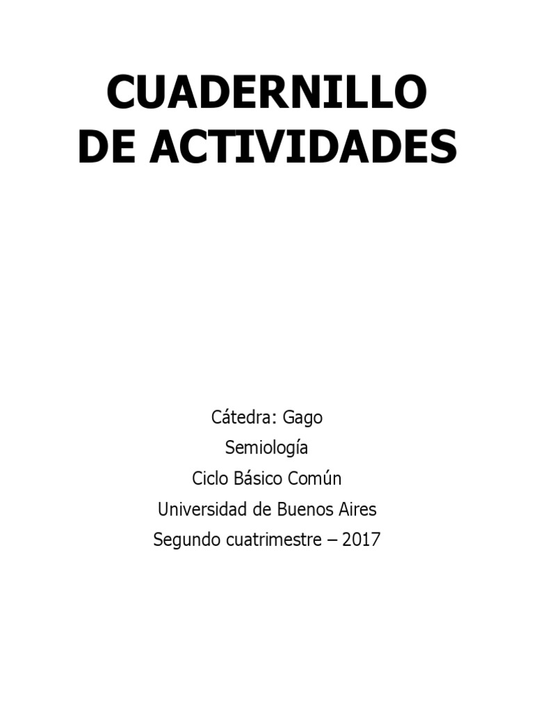 Semiología CBC, Cátedra Gago. | PDF | Los Simpsons | Palabra