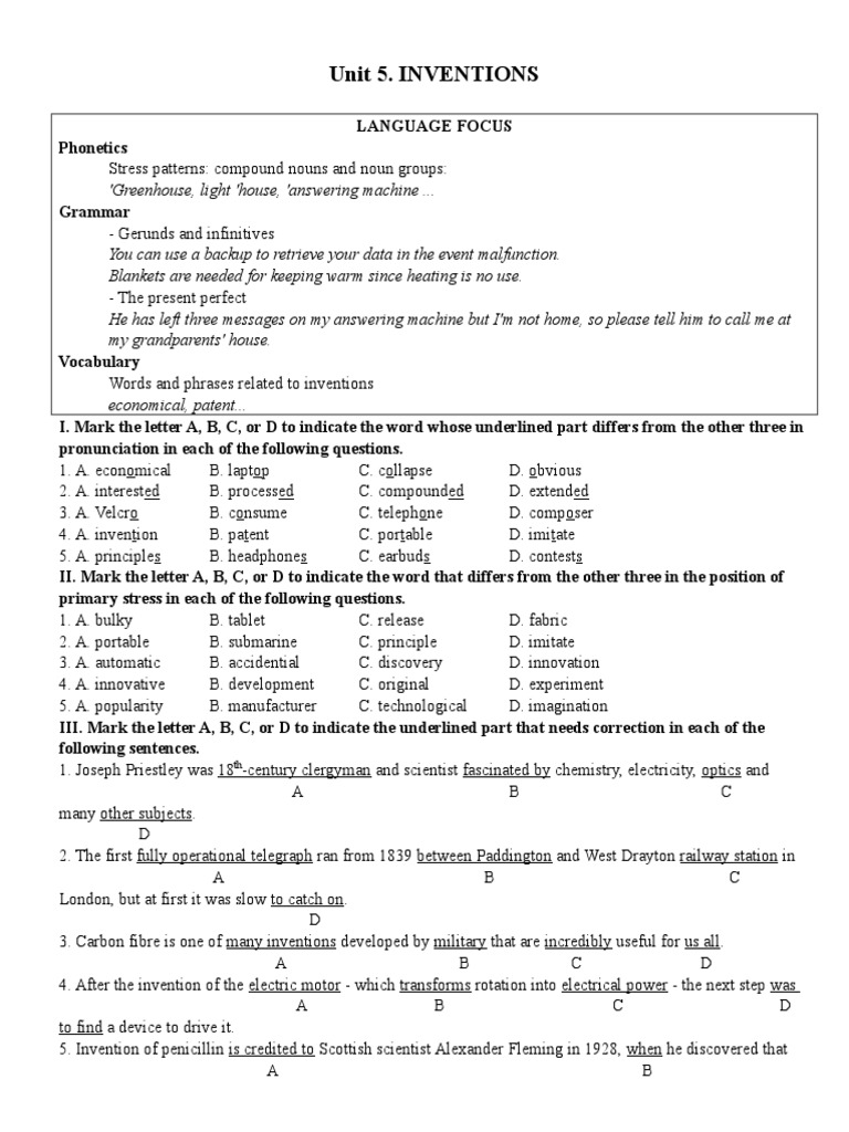 Unit 5 | PDF | Invention | Engineering