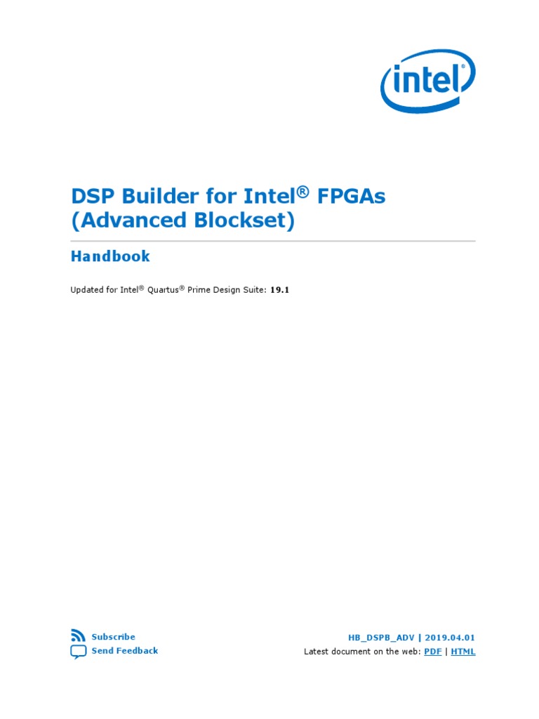 HB DSPB Adv | PDF | Digital Signal Processing | Field Programmable Gate Array