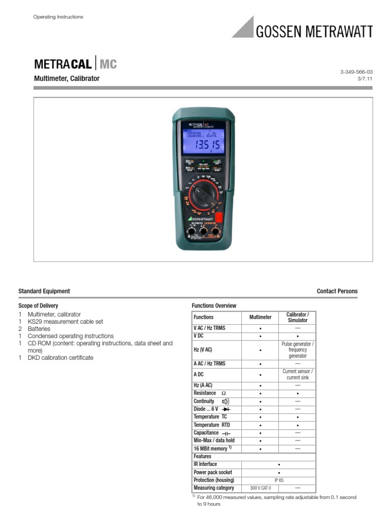 Metra: Multimeter, Calibrator | PDF | Fuse (Electrical) | Alternating ...