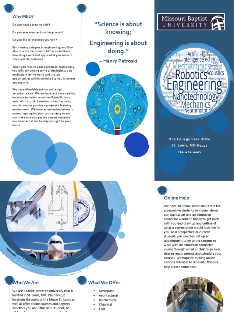 Brochure | PDF | Academic Degree | Engineering
