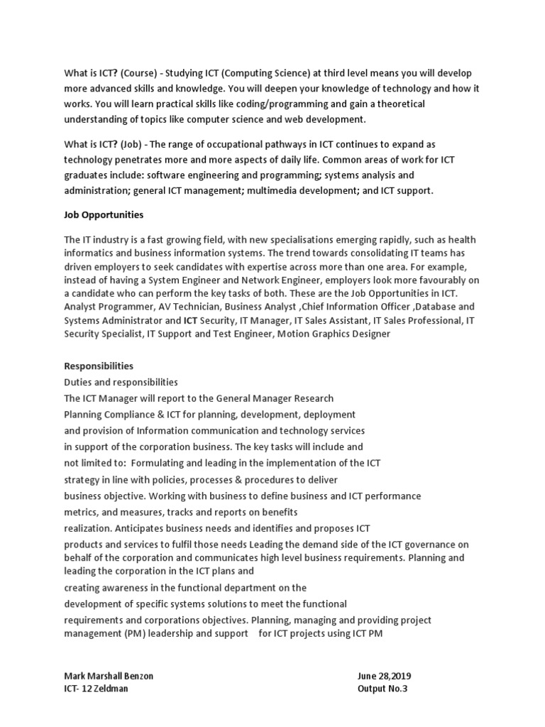 What Is ICT | PDF | Educational Technology | Computer Science