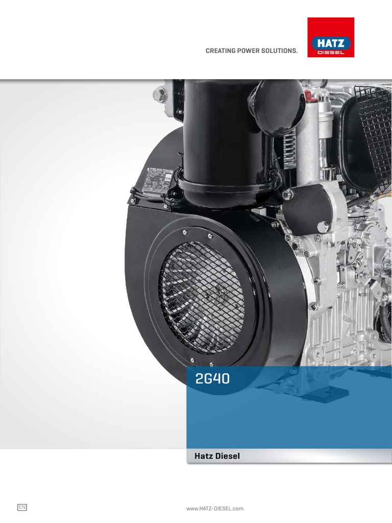 Hatz 2G40 Diesel Engine Overview | PDF | Diesel Engine | Horsepower