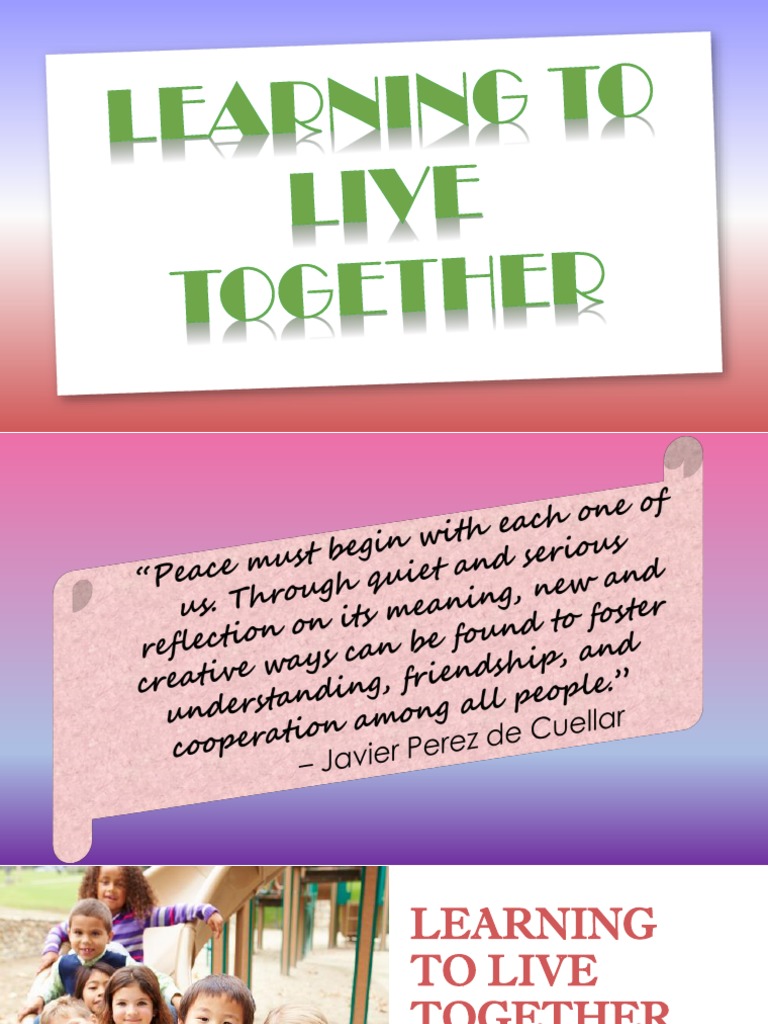 Learn To Live Together | PDF
