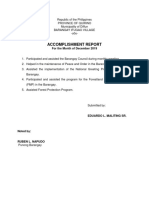 Barangay Organizational Chart 2021 | PDF