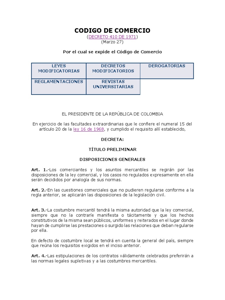 Codigo de Comercio PDF | PDF | Sociedad de responsabilidad limitada | Contabilidad