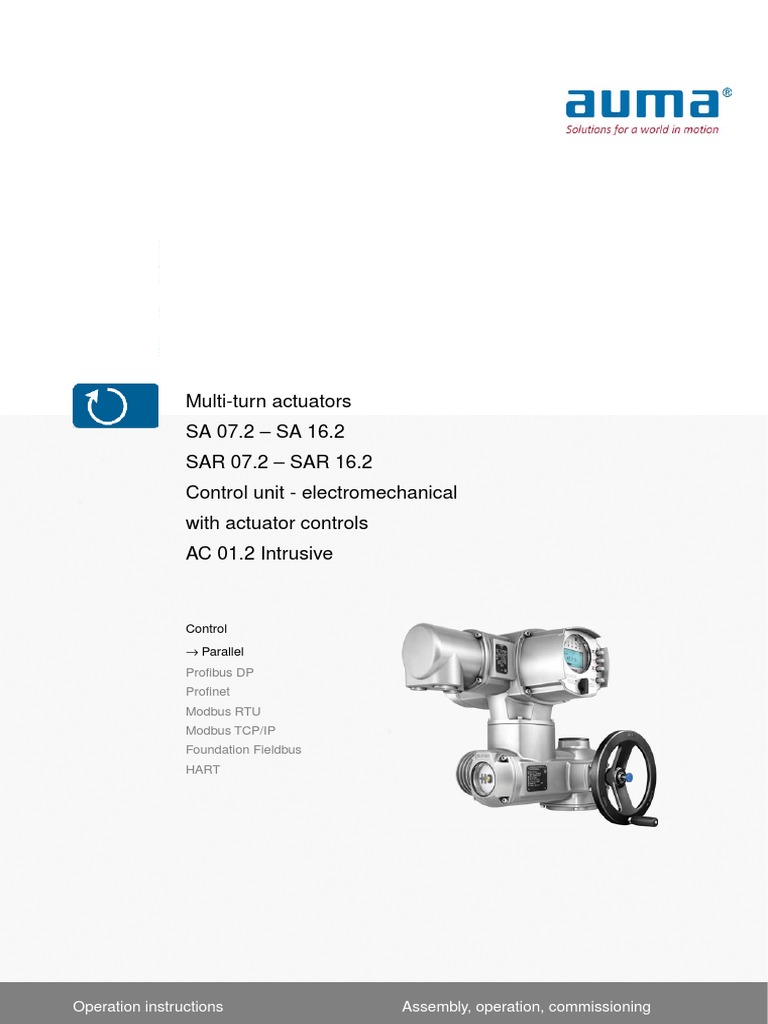 Auma Manual | PDF | Actuator | Valve