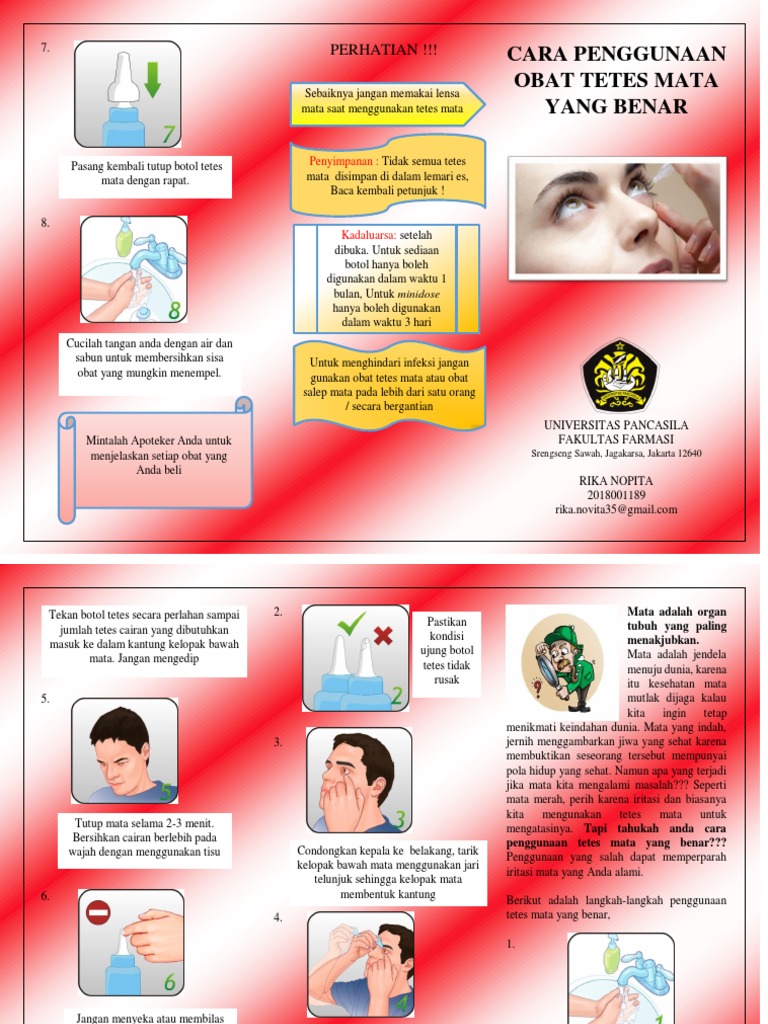Contoh Penggunaan Tetes Mata | PDF