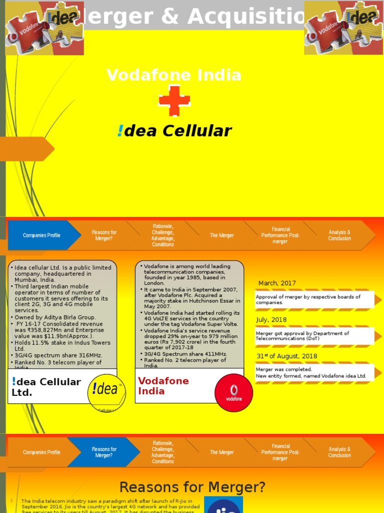 Vodafone-Idea Merger Analysis | PDF | Mergers And Acquisitions | Companies