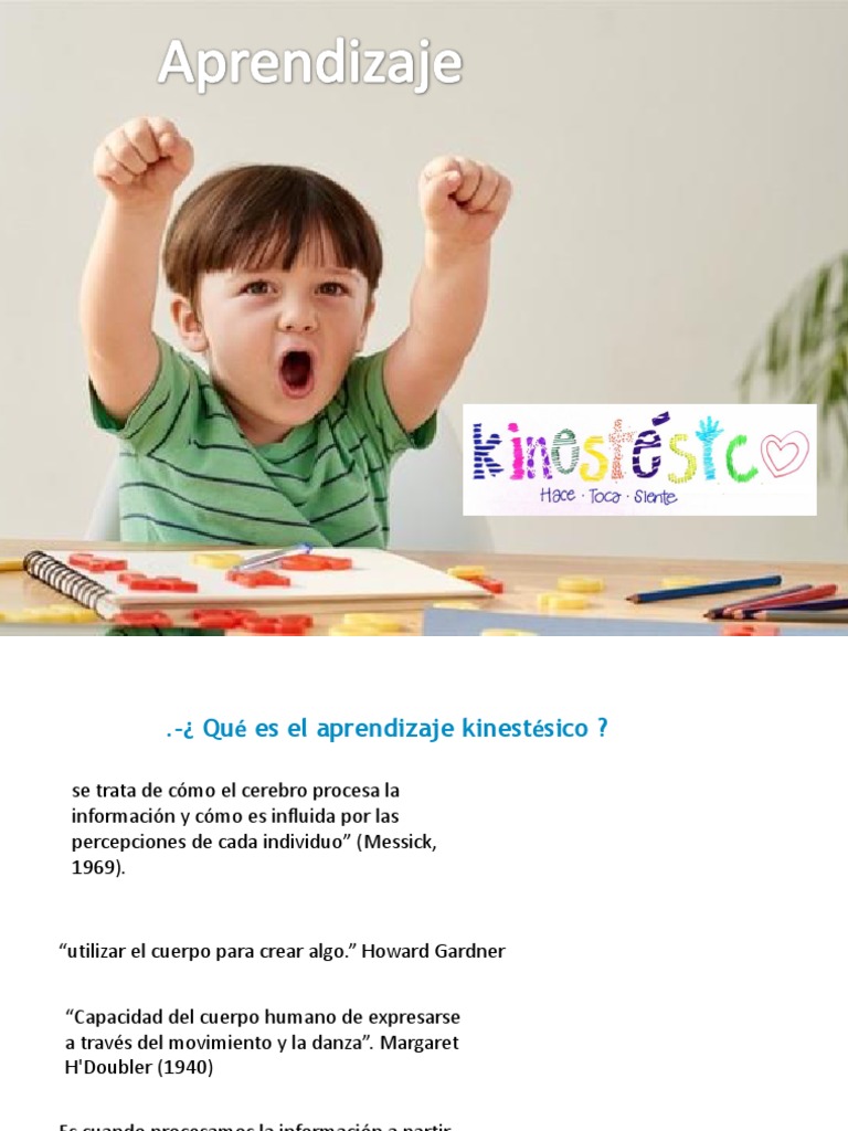 Kinestesico | PDF | Epistemología | Aprendizaje