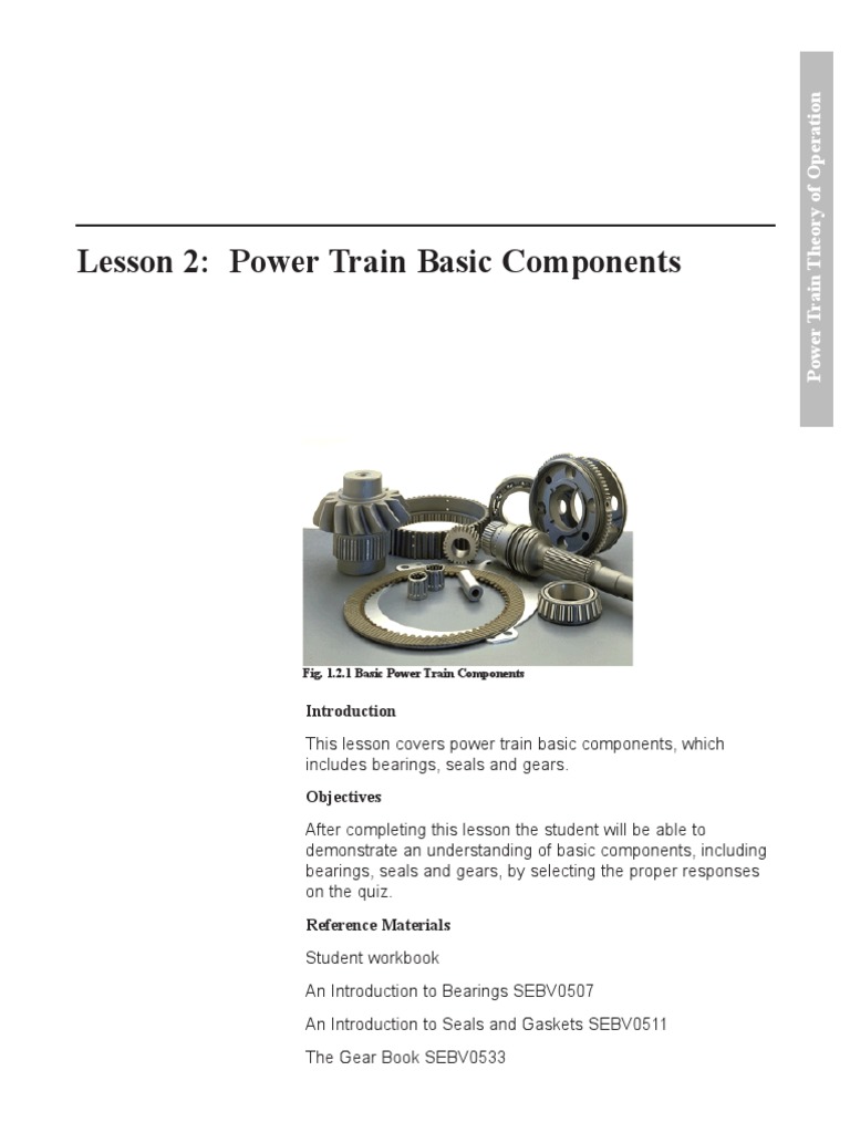 Unit1 L2 | PDF | Gear | Bearing (Mechanical)