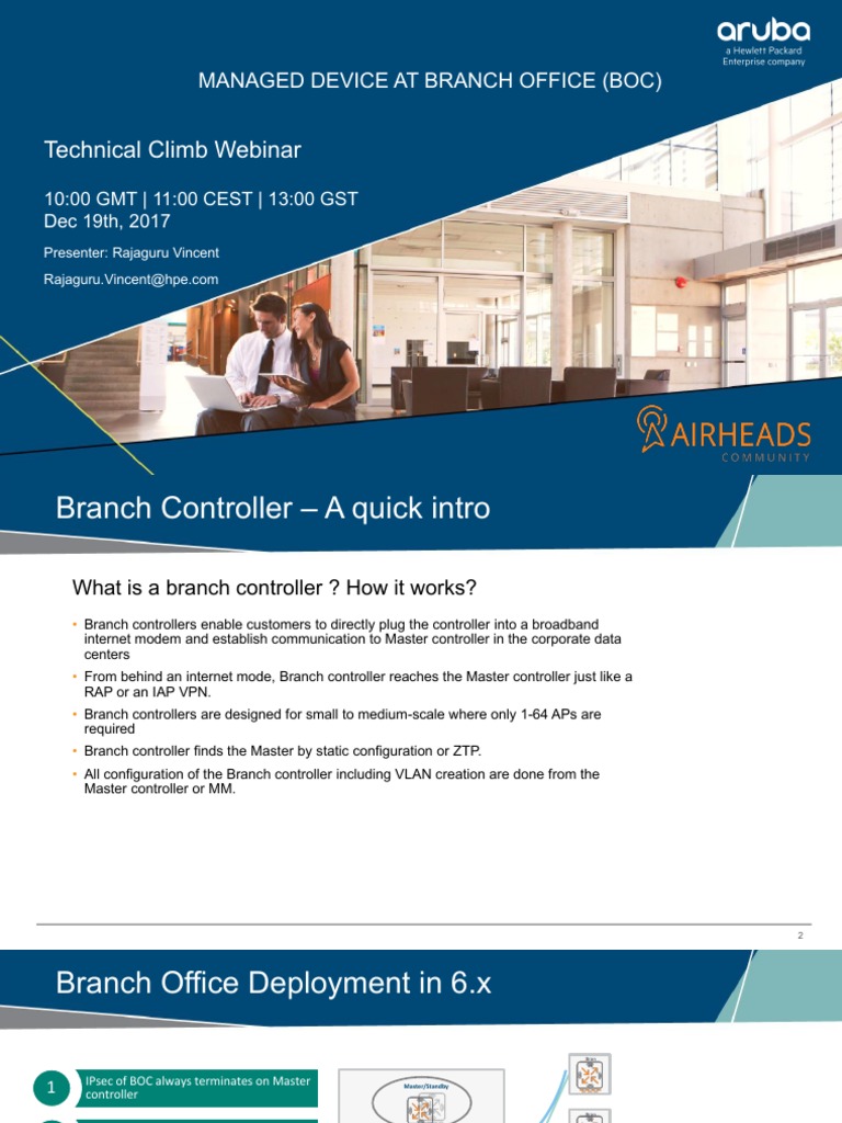 Branch Office Controller Setup | PDF | Ip Address | Virtual Private Network