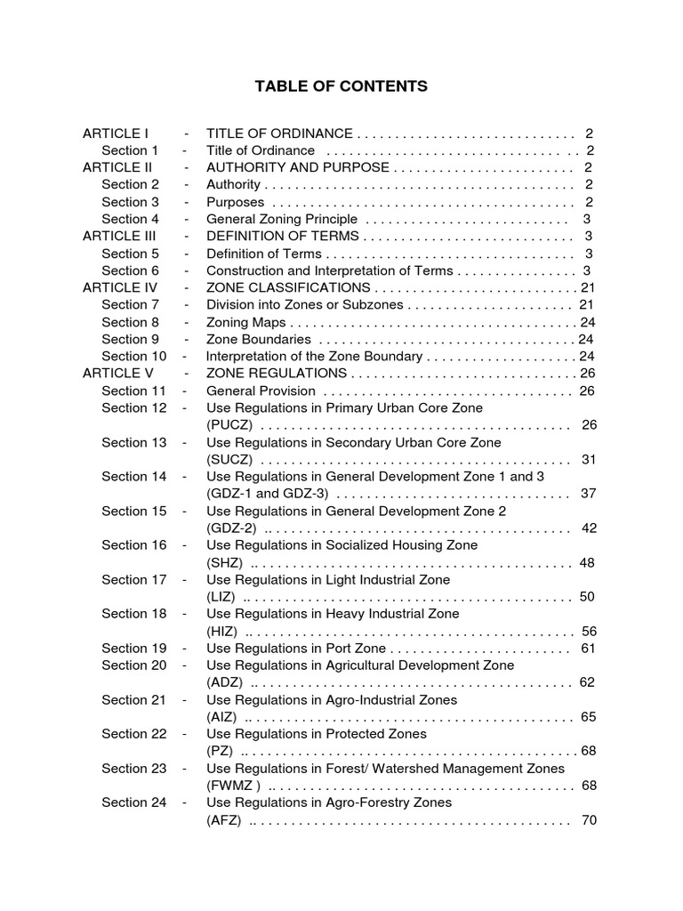 Zoning Ordinance Overview and Regulations | PDF | Cue Sports | Zoning