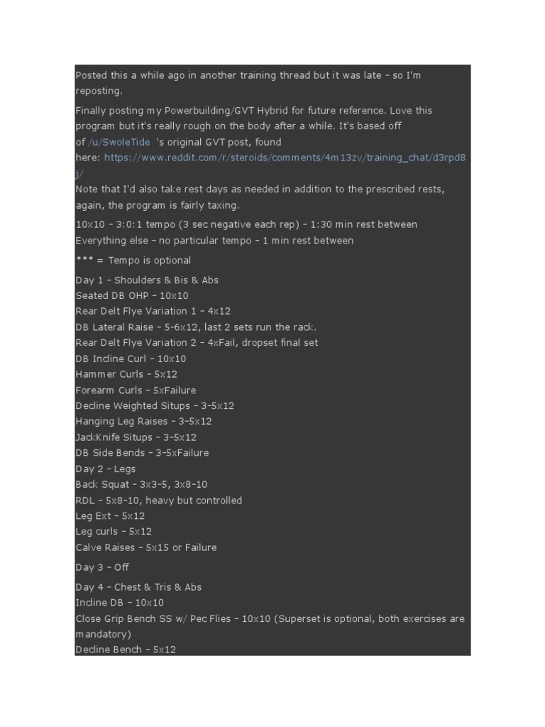 GVT Powerbuilding | PDF | Teaching Methods & Materials