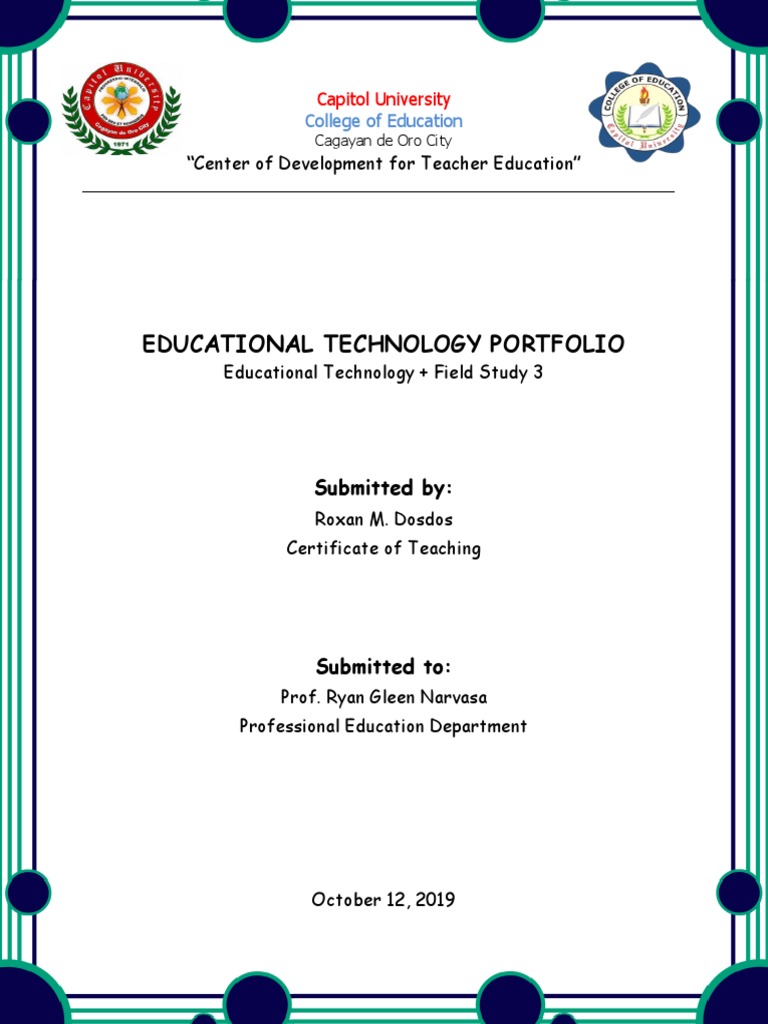 Educational Tech Portfolio 2019 | PDF | Social Science | Wellness