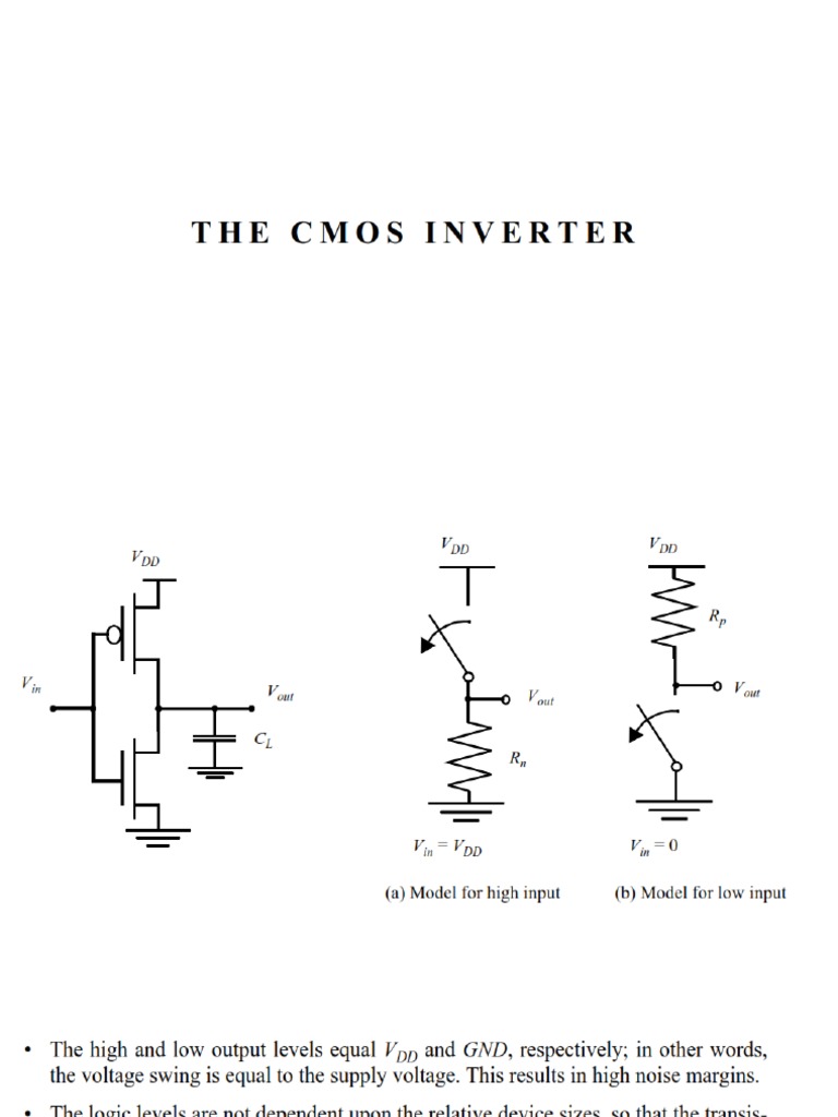 Cmos Inverter | PDF | Cmos | Mosfet