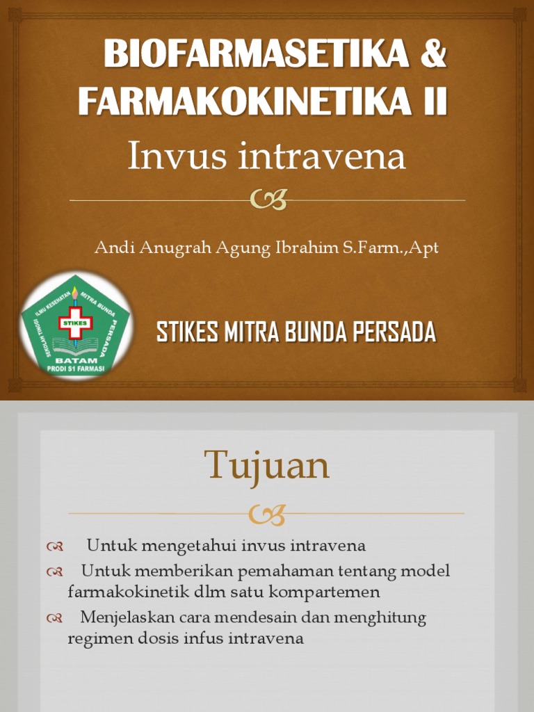 Infus Intravena | PDF | Sains & Matematika