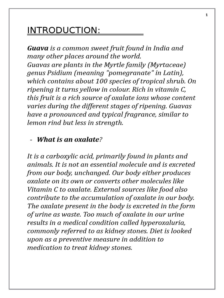 Guava Is A Common Sweet Fruit Found in India and | PDF | Titration ...