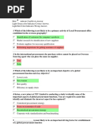 Material Management MCQ With Answers PDF | PDF | Procurement | Supply Chain