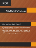 Status of Multigrade Education | PDF | Teachers | Curriculum