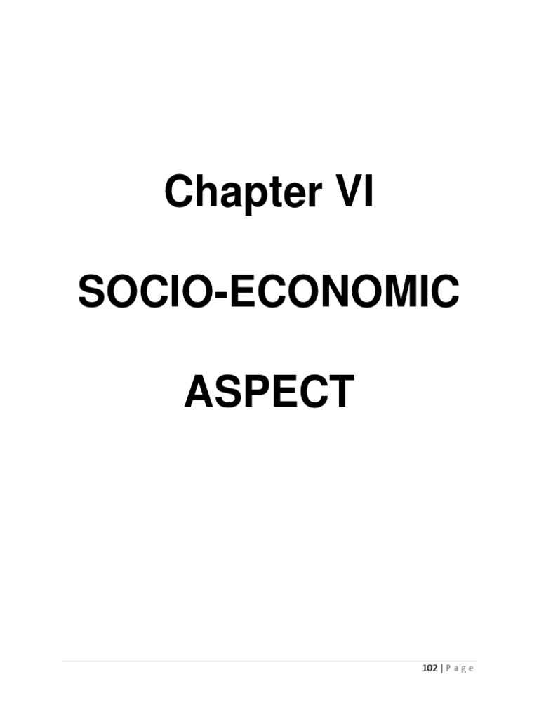 Chapter 6 Socio Economic Aspect | PDF | Social Security (United States ...