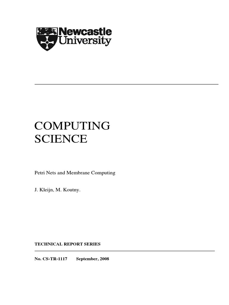 Computing Science: Petri Nets and Membrane Computing | PDF | Teaching Mathematics | Science
