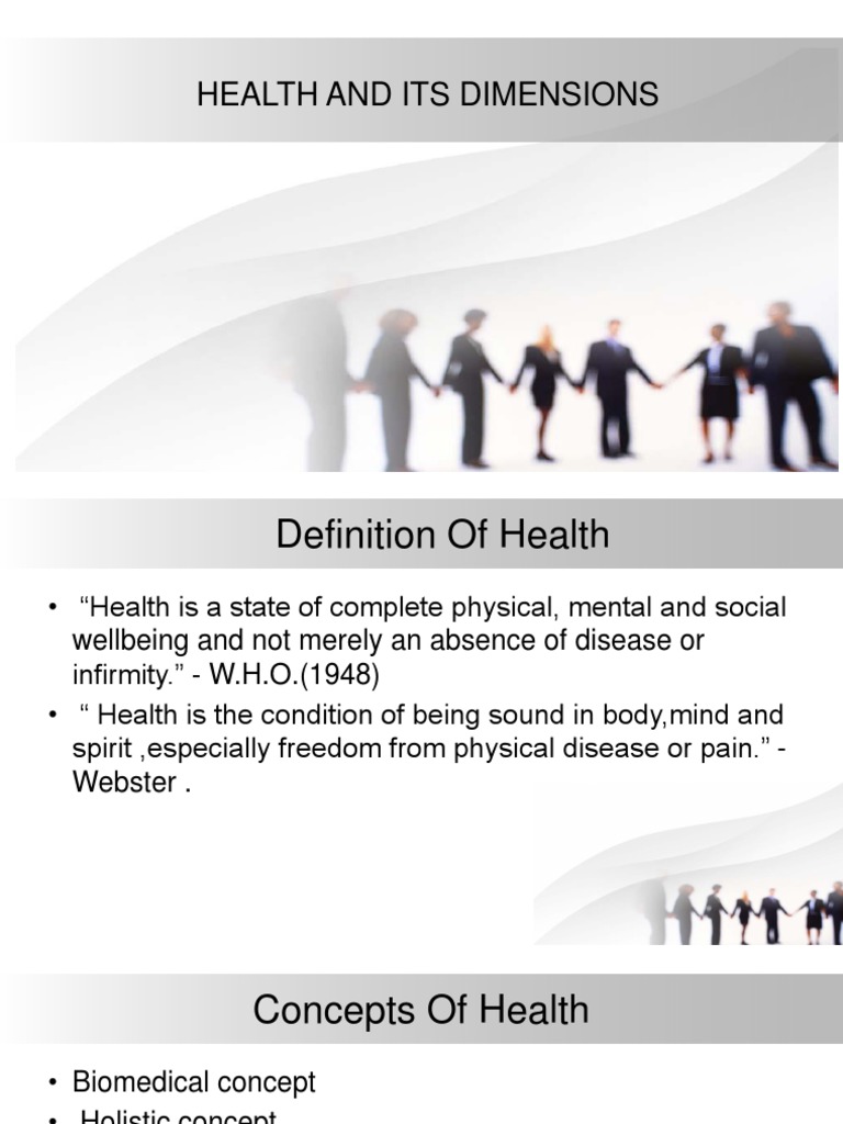 Dimensions of Health | PDF | Ecology | Mental Disorder