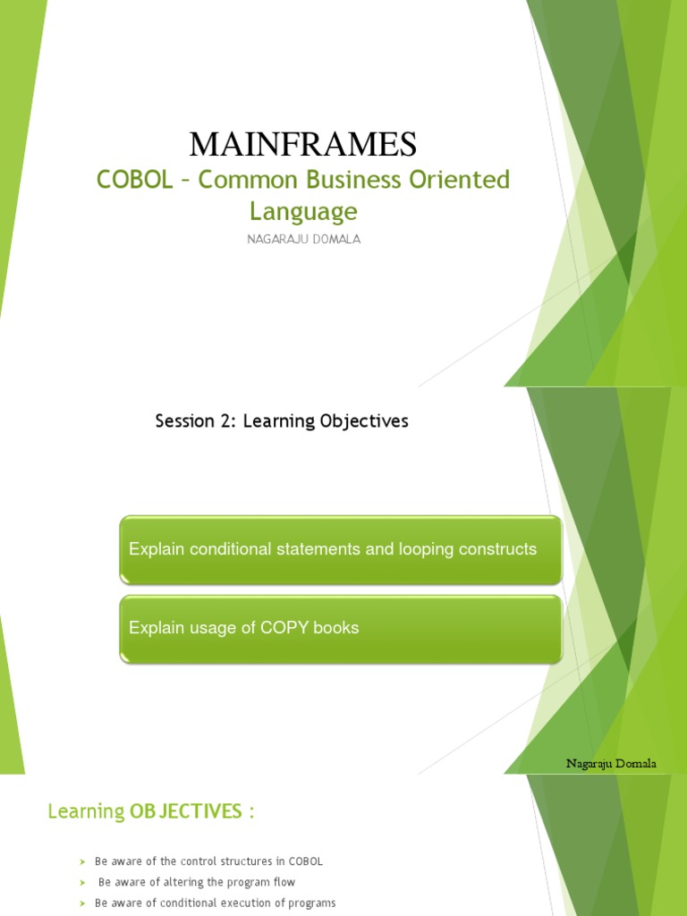 COBOL-PPT-6 - Procedure Division - Conditional Statements | PDF ...