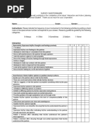 Social Emotional Learning Questionnaire | PDF | Feeling | Cognitive ...