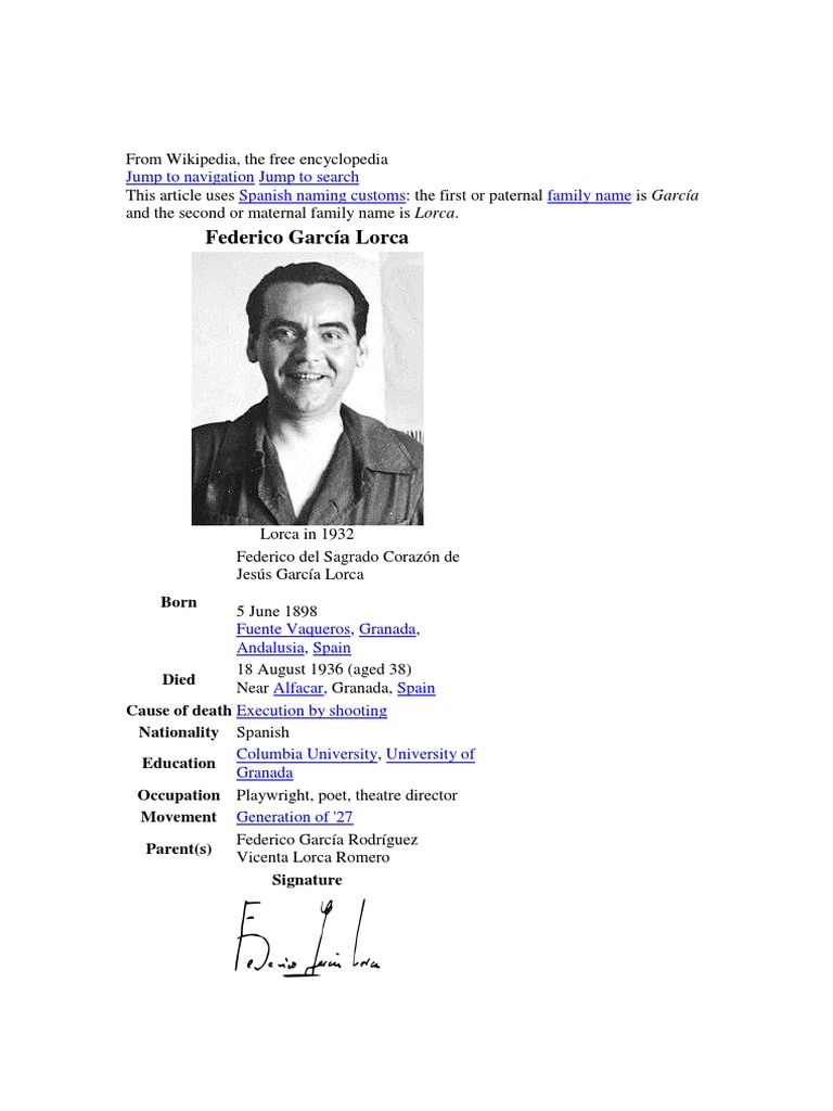 FEderico García Lorca | PDF