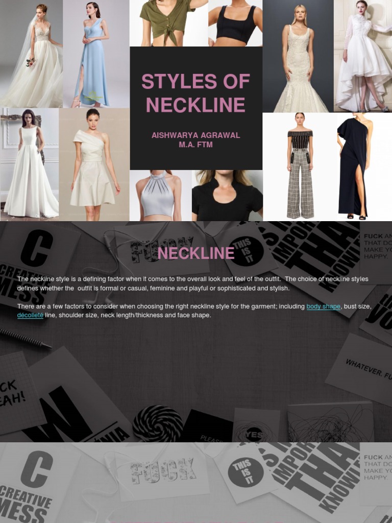 Guide to Dress Neckline Styles | PDF | Dress | Blouse