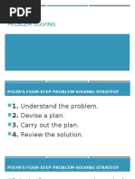 Lesson 2.2 Polyas Four Step in Problem Solving | PDF
