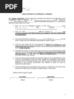 Sworn Attestation by The Mother (AUSF) | PDF