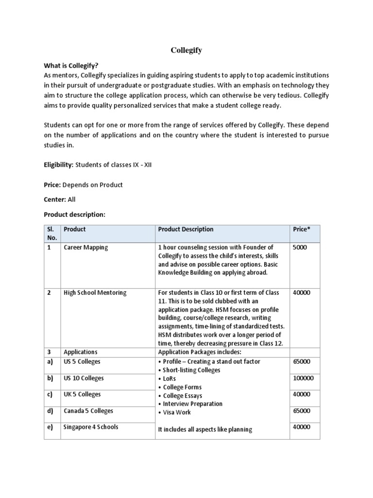 What Is Collegify? | PDF | Test (Assessment) | Interview