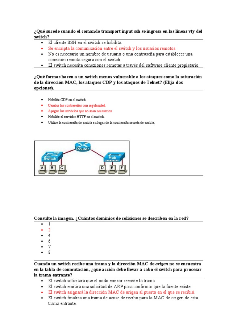 Exam En Ccna 3 Pdf Conmutador De Red Contraseña