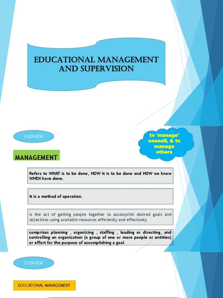 Educational Management & Supervision | PDF | Goal | Behavior Modification