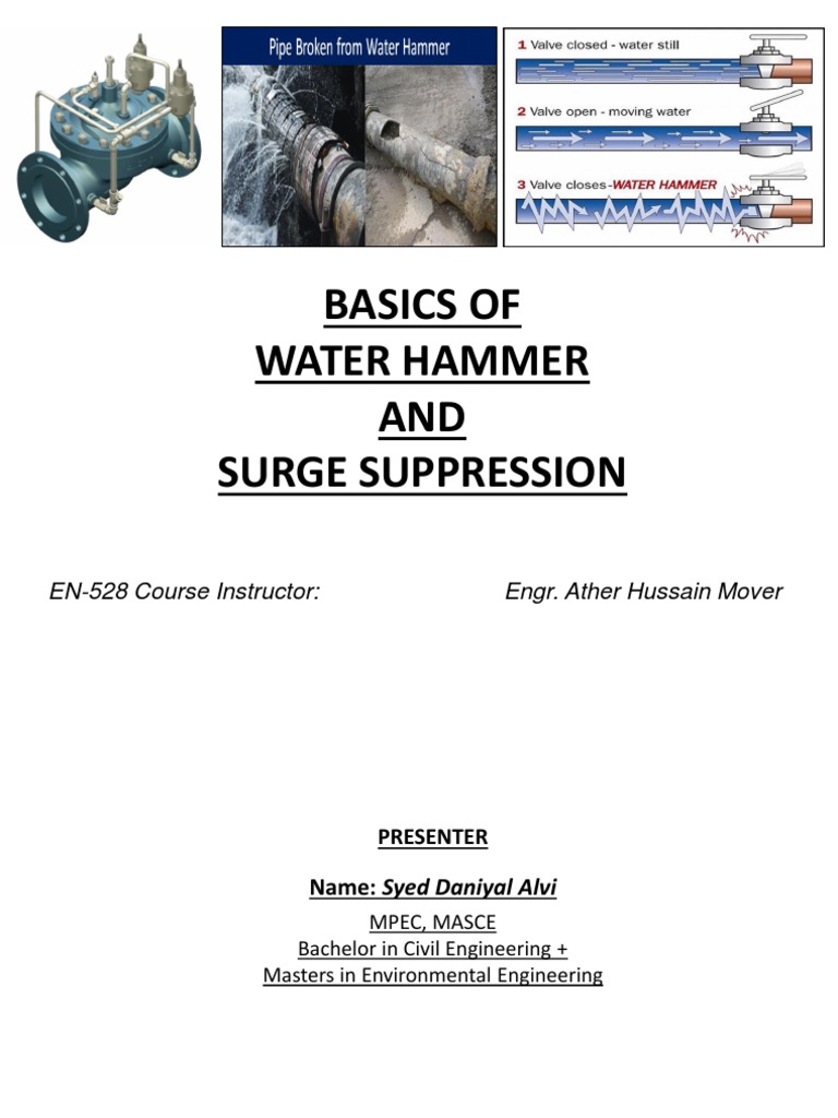 Understanding Water Hammer Basics | PDF | Fluid Dynamics | Gases