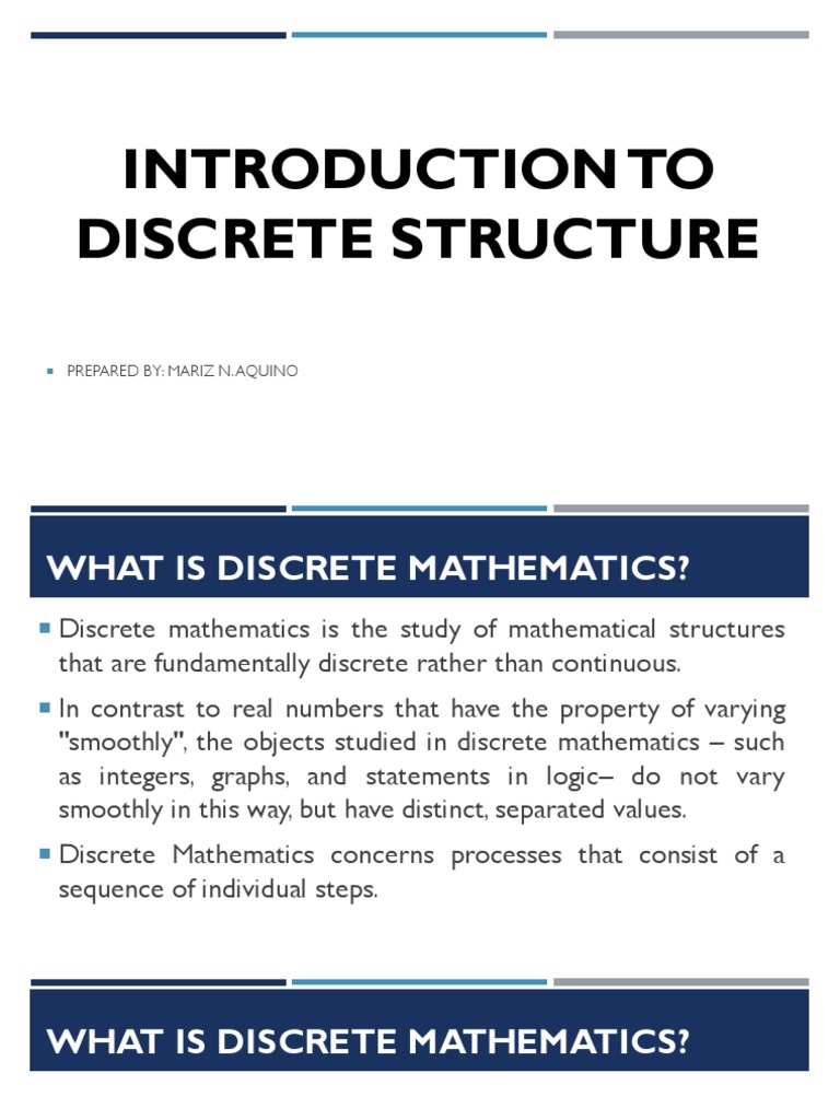 Discrete Mathematics | PDF | Discrete Mathematics | If And Only If
