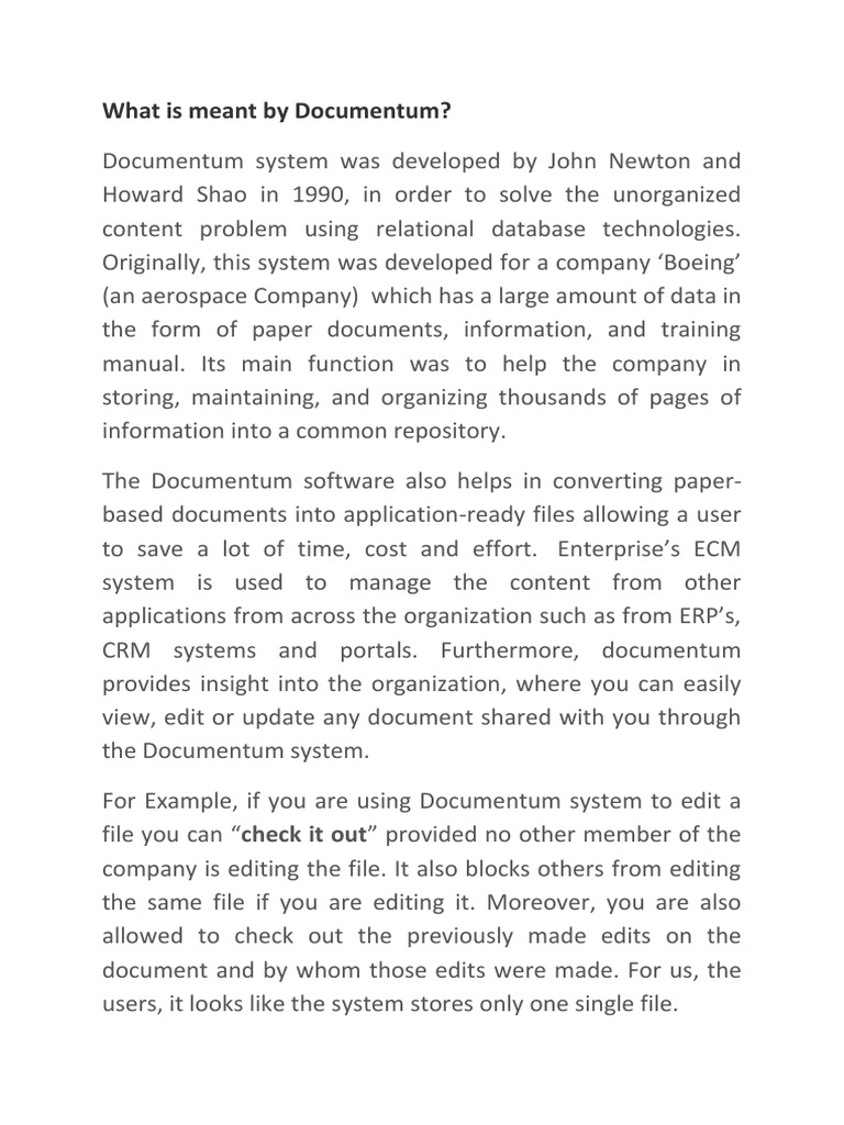 What Is Meant by Documentum? | PDF | Application Programming Interface | Metadata