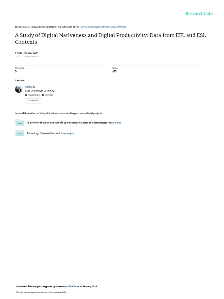 Bakla 2019 Digitalnativenessproductivity PDF | PDF | English As A ...