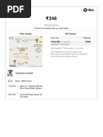 Ola Cab Invoice Template | PDF | Invoice | Payments