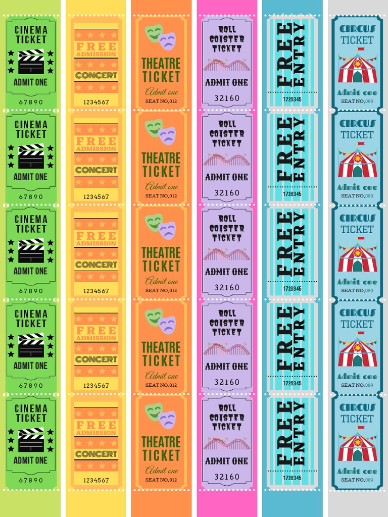 Tickets | PDF | Movie Theater | Entertainment