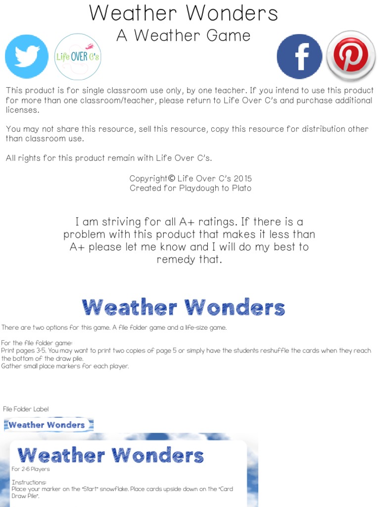 Weather Wonders - Manualidad | PDF | Communication Design | Graphic Design