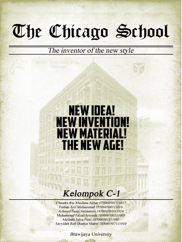 Arsitektur Chicago School dan Inovasinya | PDF