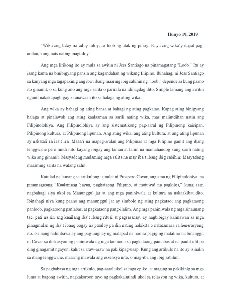 Filipinolohiya | PDF