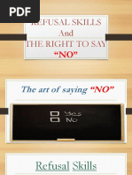 Assertive Refusal Skills | PDF | Nonverbal Communication | Psychology