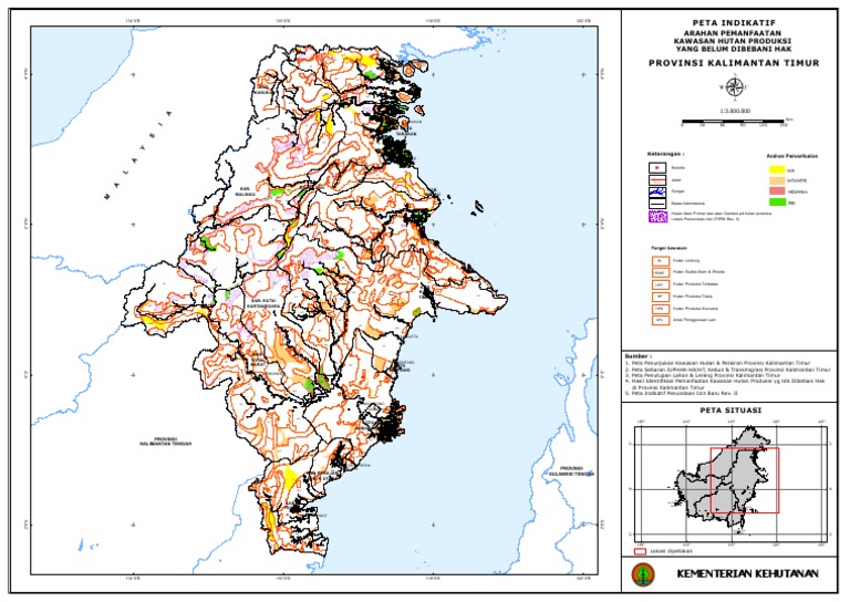 Peta Tata Guna Lahan Kaltim | PDF